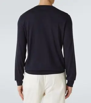 Zegna Cashmere And Silk Sweater - Blue