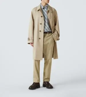 Burberry Cotton Gabardine Slim Pants