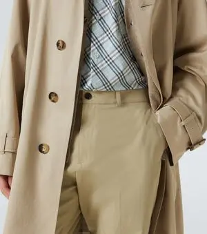 Burberry Cotton Gabardine Slim Pants