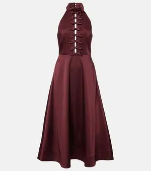 Rebecca Vallance Merlot Cocktail Dress - Burgundy