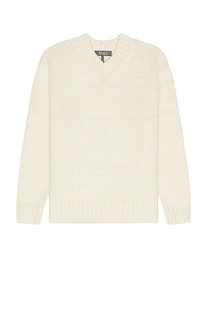 WAO Slub Yarn V-neck Sweater