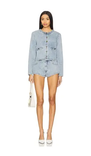 Amanda Uprichard Long Sleeve Denim Jacket