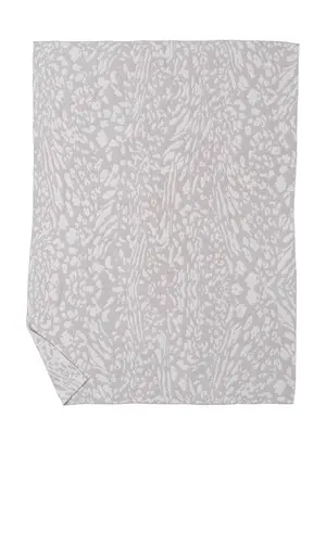 Barefoot Dreams Cozychic Fauna Leopard Throw - Light Grey
