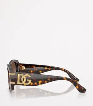 Dolce & Gabbana Dg Griffe Sunglasses - Brown