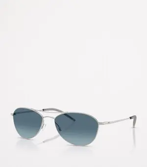 Oliver Spencer Aero Ii Aviator Sunglasses - Silver