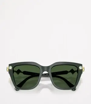 SWAROVSKI Acetate Oversized Sk6041 Sunglasses - Green