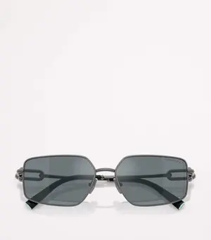 Tiffany & Co. Rectangular Metal Sunglasses - Grey