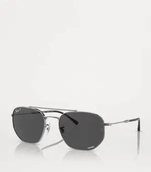 Ray-ban Metal Full Rim Octagon Sunglasses - Grey