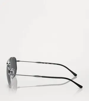Ray-ban Metal Full Rim Octagon Sunglasses - Grey