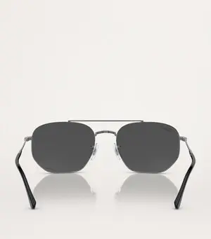 Ray-ban Metal Full Rim Octagon Sunglasses - Grey