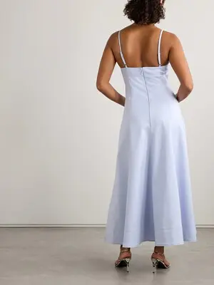 Simkhai Marisol Paneled Cotton-blend Maxi Dress