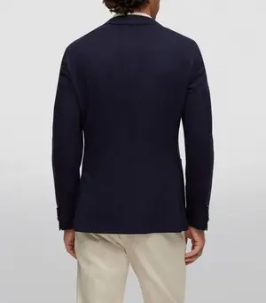 BOSS Virgin Wool Jacquard Blazer
