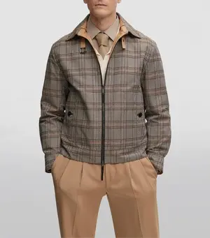 BOSS Reversible Water-repellent Check Jacket