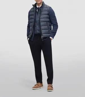 BOSS Wool-silk Shirt - Blue