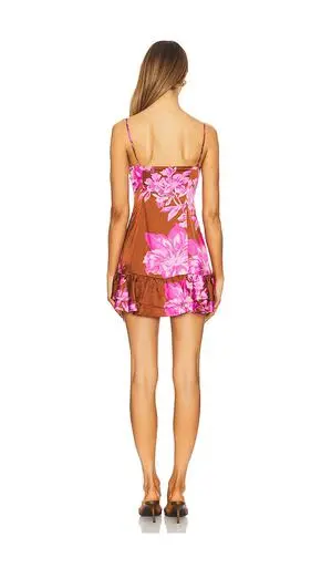 Retrofete Shelby Floral Satin Mini Dress