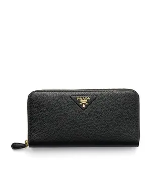 Prada Large Leather Zipped Wallet