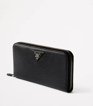 Prada Large Leather Zipped Wallet