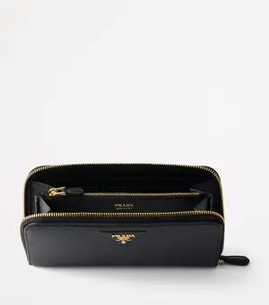 Prada Large Leather Zipped Wallet