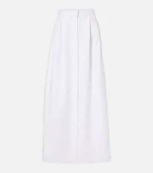 Max Mara Cotton-blend Gabardine Maxi Skirt