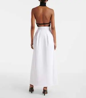 Max Mara Cotton-blend Gabardine Maxi Skirt