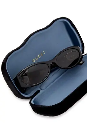 Gucci Oval Frame Sunglasses