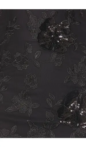 ROTATE BY BIRGER CHRISTENSEN Mesh Flower Mini Dress