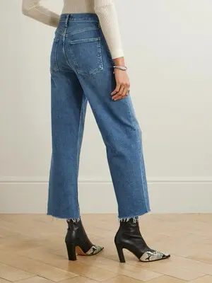 AGOLDE Harper Cropped Straight-leg Jeans