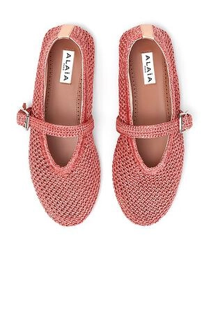 Alaïa Ballet Flats With Buckle Strap