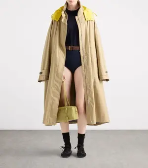 Prada Cotton Belted Trench Coat