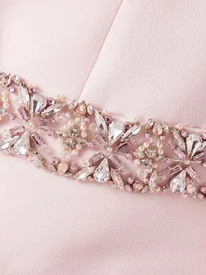 Sabina Bilenko Embellished Draped Crepe Jacket