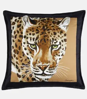 Dolce & Gabbana Leopardo Small Canvas Cushion