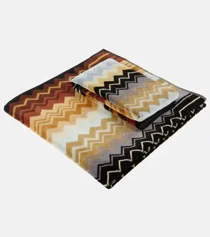 Missoni Giacomo Zigzag Set Of 2 Towels - Multicoloured