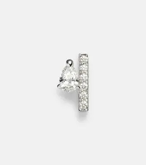 REPOSSI Serti Sur Vide 18kt White Gold Single Earring With Diamonds