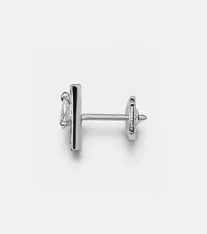 REPOSSI Serti Sur Vide 18kt White Gold Single Earring With Diamonds