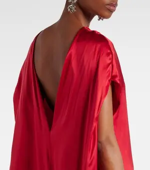 Dries Van Noten Silk-blend Satin Gown