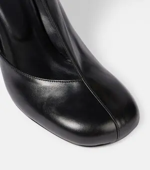 LEMAIRE Cutout Leather Ankle Boots With Buckle Fastening