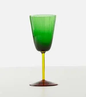 Dolce & Gabbana Murano White Wine Glass - Green