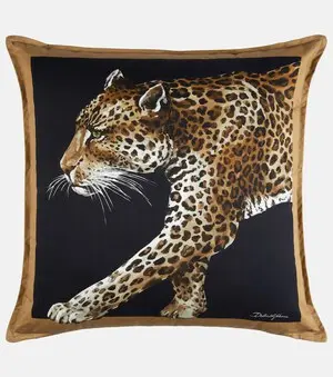 Dolce & Gabbana Leopardo Medium Canvas Cushion