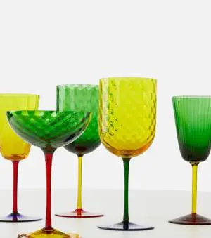Dolce & Gabbana Murano Glass Champagne Coupe Glass - Green