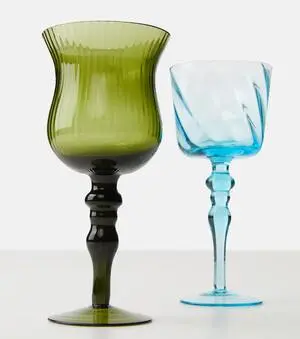 BITOSSI Set Of 6 Wine Glasses