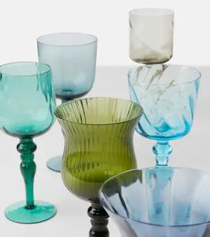 BITOSSI Set Of 6 Wine Glasses