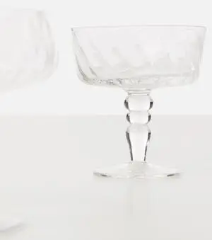 BITOSSI Diseguale Set Of 6 Champagne Coupe Glasses
