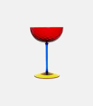 Dolce & Gabbana Murano Glass Champagne Coupe Glass - Red