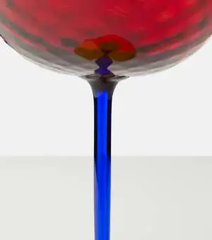 Dolce & Gabbana Murano Glass Champagne Coupe Glass - Red
