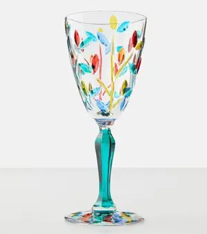 LES-OTTOMANS Set Of 4 Crystal Wine Glasses - Multicoloured