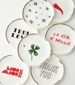 BITOSSI Chilli Pepper Set Of 6 Bread Plates