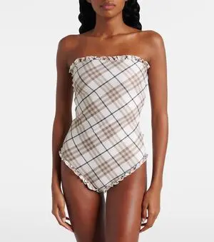 Burberry Checked Swimsuit