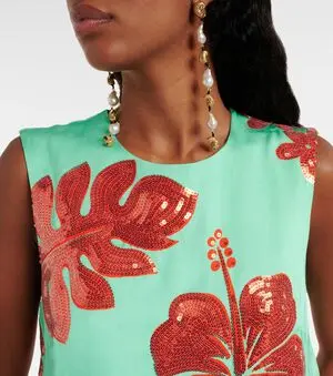 ALEMAIS Sizzle Sequined Minidress
