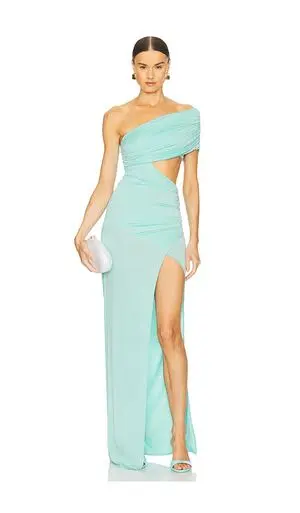 MOTHER OF ALL Amani Sleeveless Maxi Dress - Blue