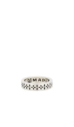 MAPLE Bandana Ring - Metallic Silver